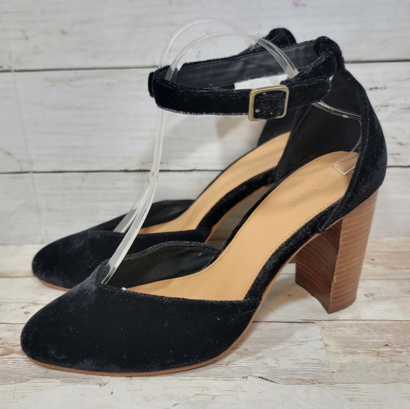 Soludos | Shoes | Soludos Black Velvet Heels | Poshmark